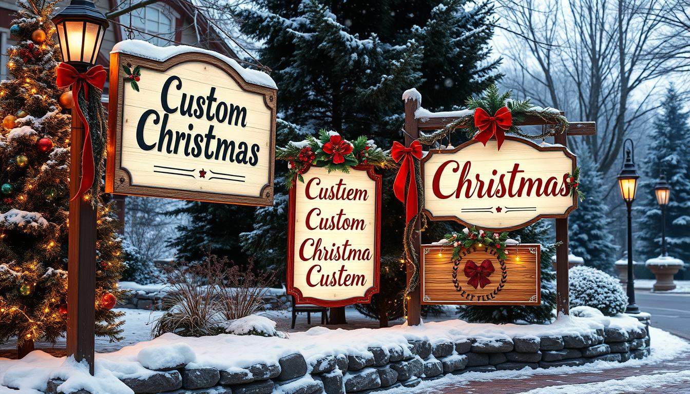 5 Stunning Custom Christmas Signage Signs Outdoor for the Holidays