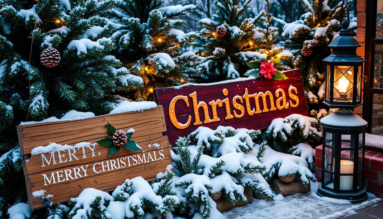 5 Stunning Custom Christmas Signage Signs Outdoor for the Holidays