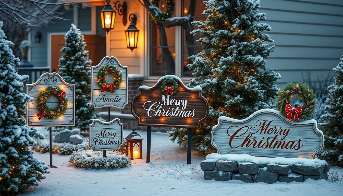 5 Stunning Custom Christmas Signage Signs Outdoor for the Holidays