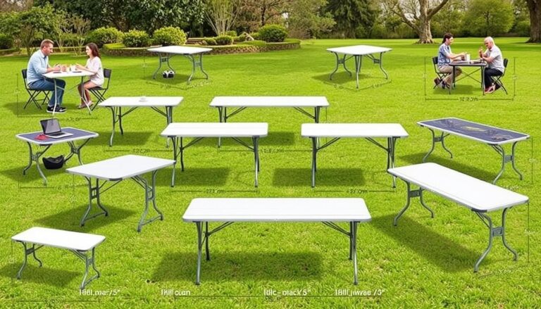 Top 7 Folding Table Dimensions: Perfect Fit for Your Needs!