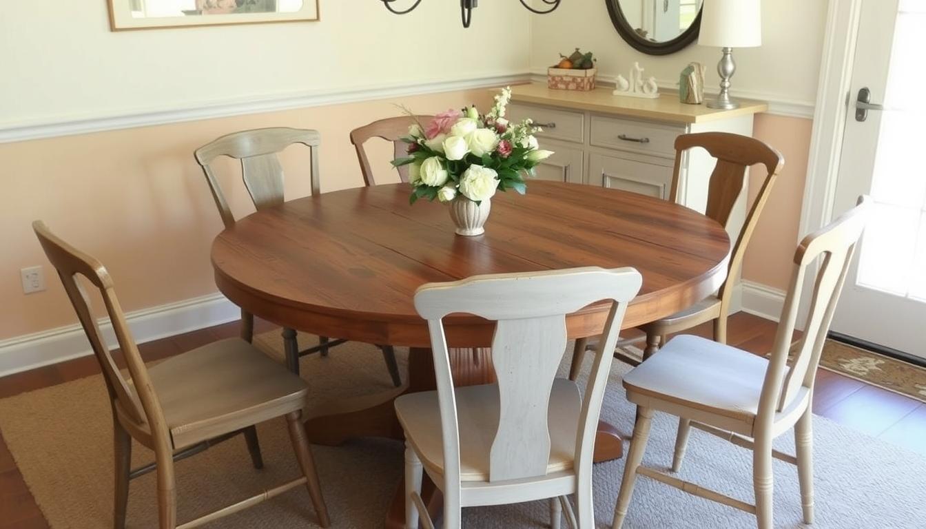 5 Incredible DIY Round Farmhouse Dining Table Ideas