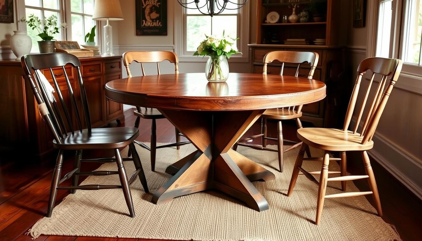 5 Incredible DIY Round Farmhouse Dining Table Ideas
