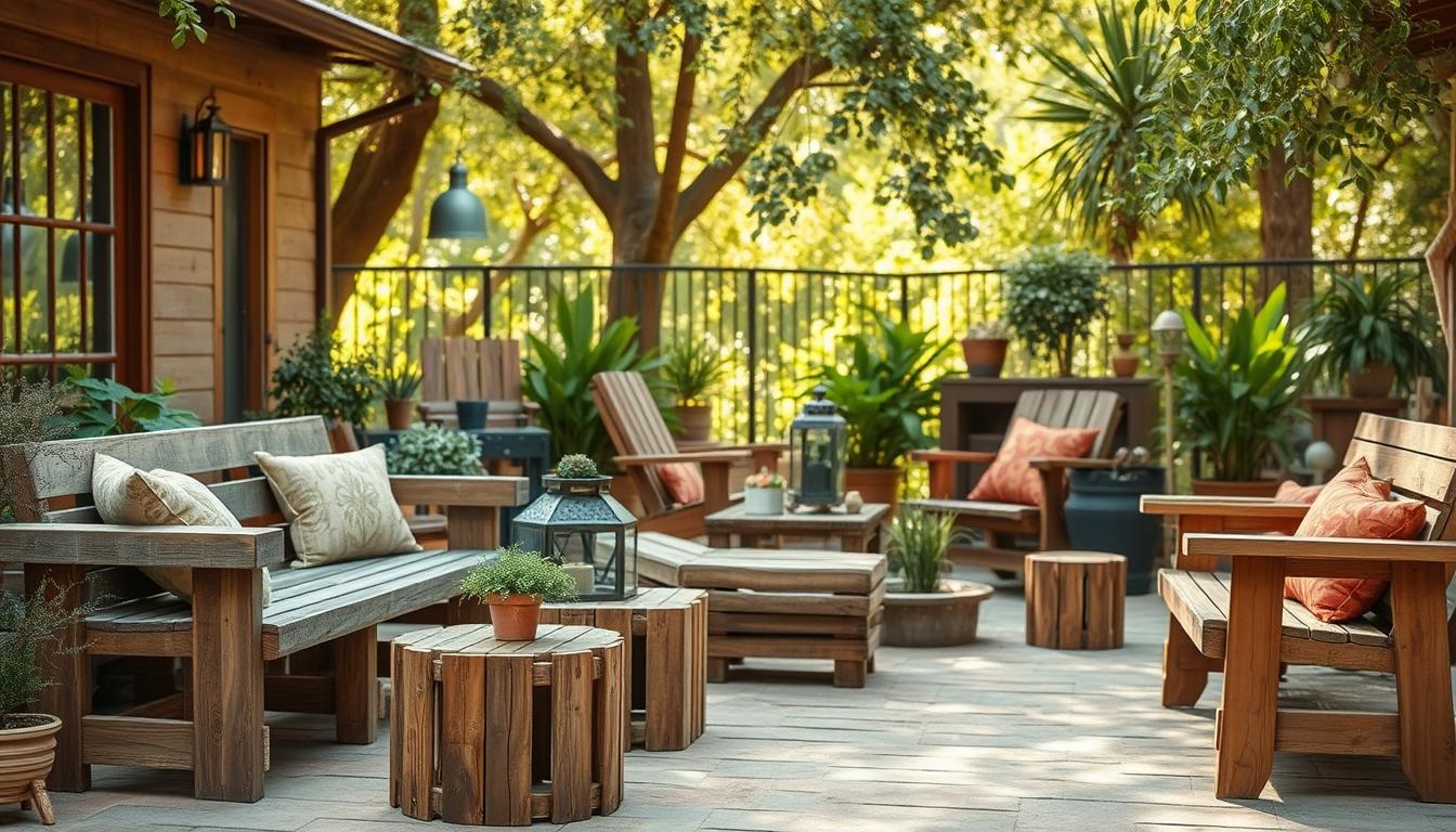 Rustic Outdoor Patio Furniture for Timeless Outdoor Charm