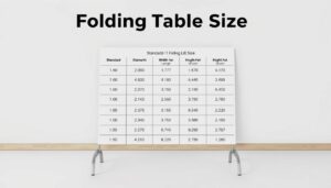 Standard Folding Table Sizes: What You Need to Know
