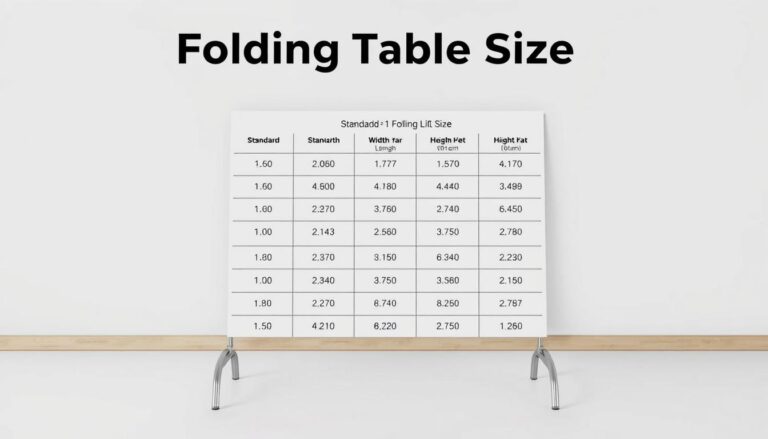 Standard Folding Table Sizes: What You Need to Know