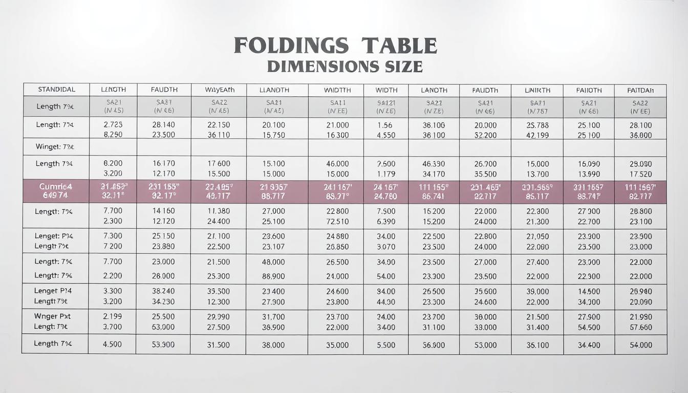 Standard Folding Table Sizes: What You Need to Know