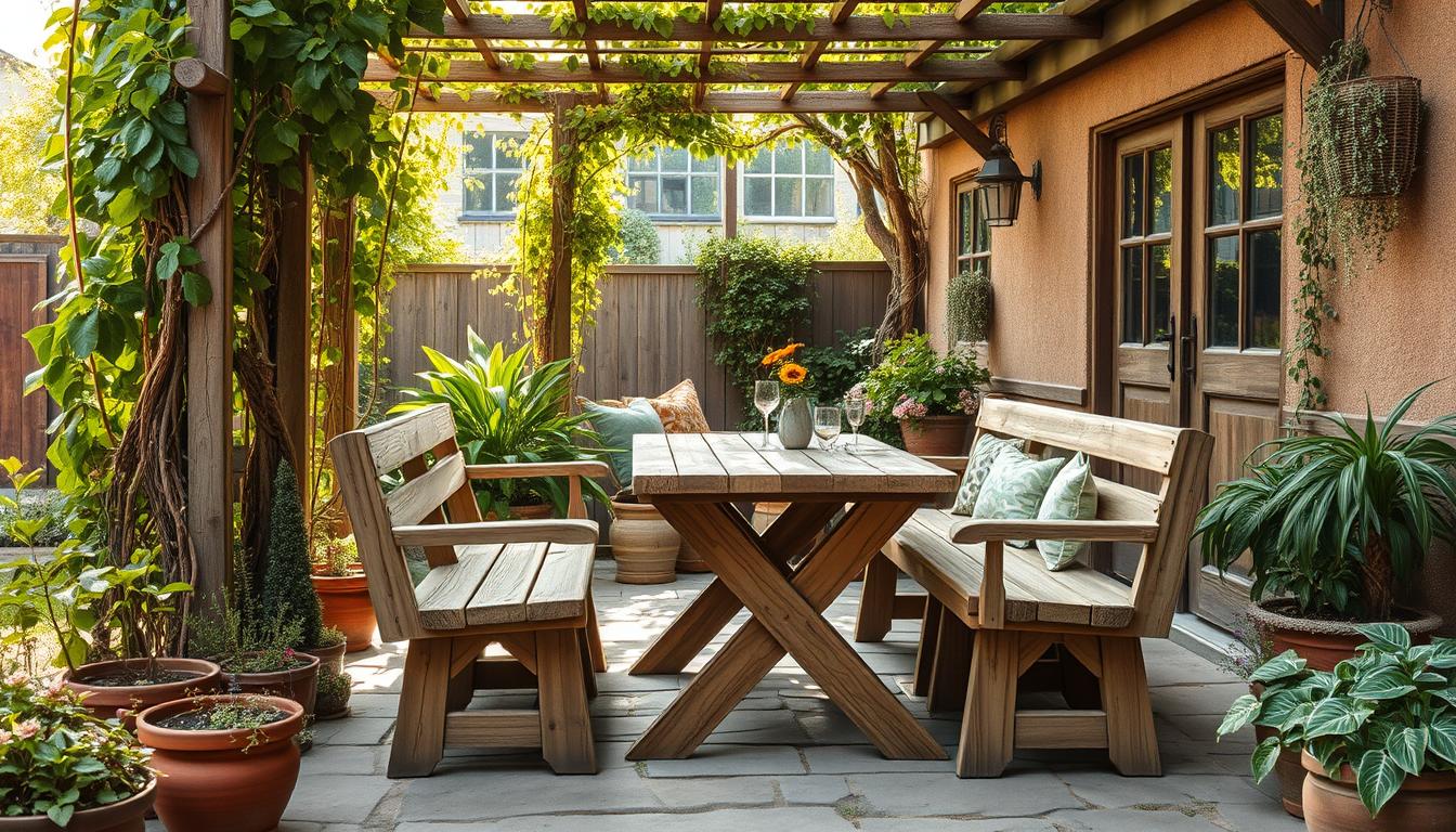 Rustic Outdoor Patio Furniture for Timeless Outdoor Charm
